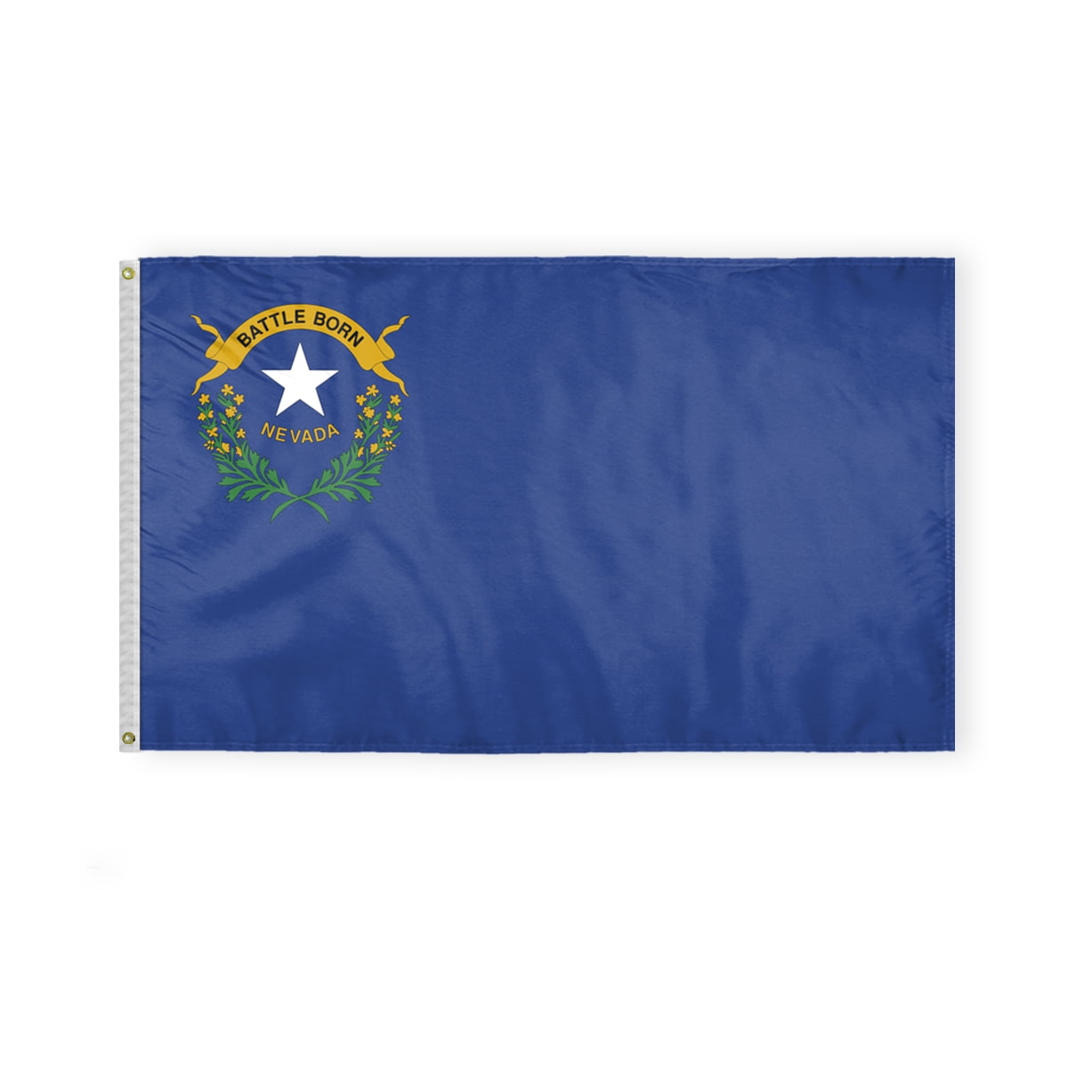 AGAS Nevada State Flag 3x5 Ft - Single Sided Polyester - Iron Grommets ...