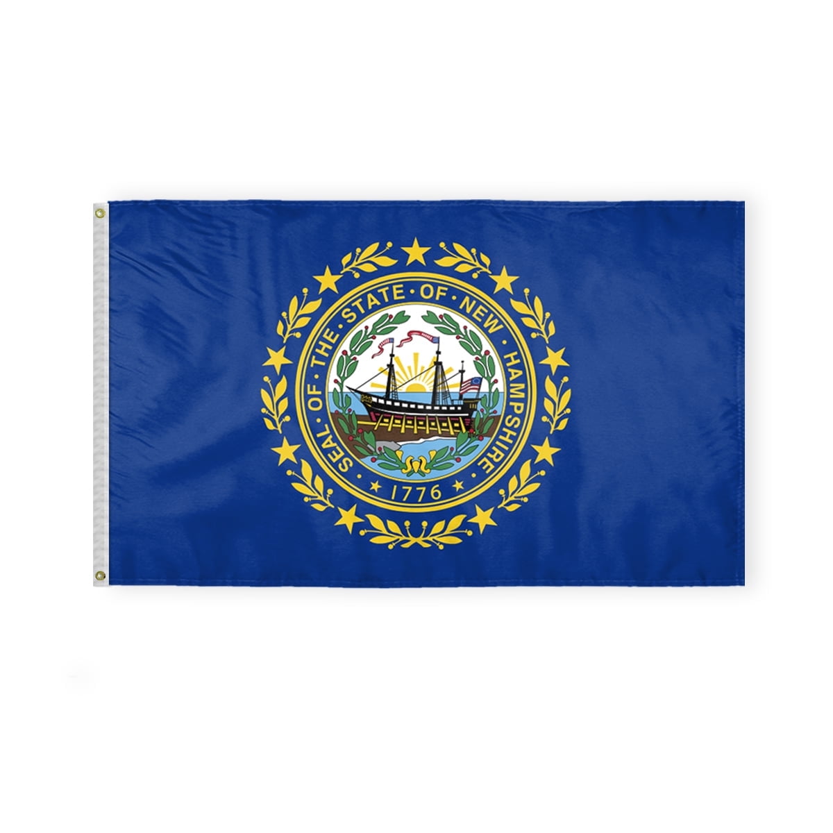 AGAS New Hampshire State Flag 3x5 Ft - Single Sided Polyester - Iron ...