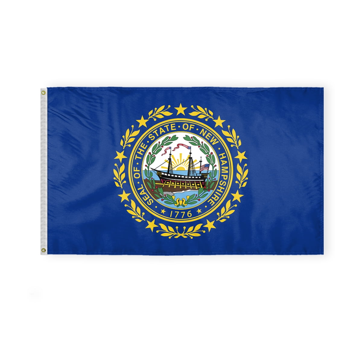 AGAS New Hampshire State Flag 3x5 Ft - Single Sided Polyester - Iron ...