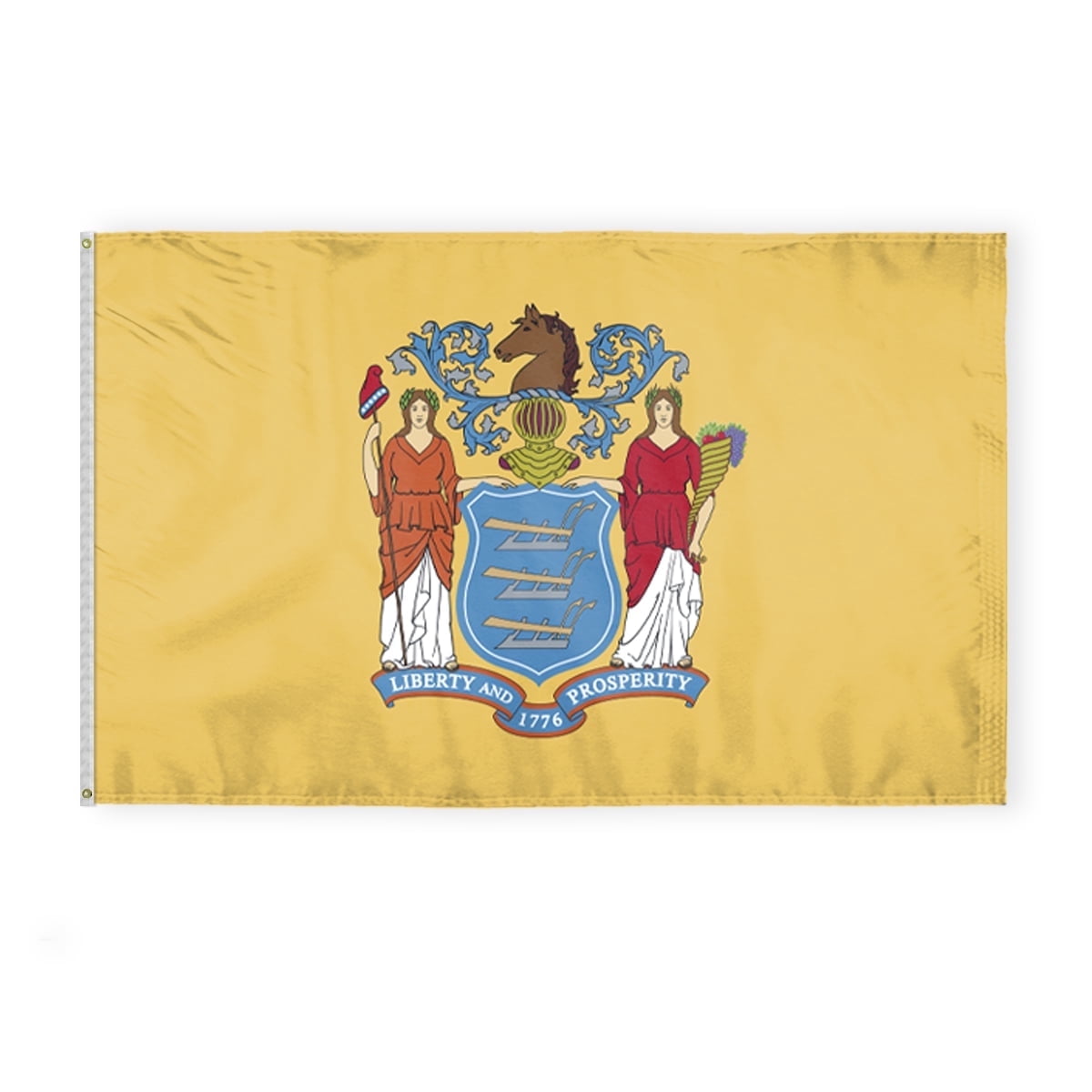 A.G.A.S 5' x 8' 200 Denier Nylon State of New Jersey Outdoor Flag ...