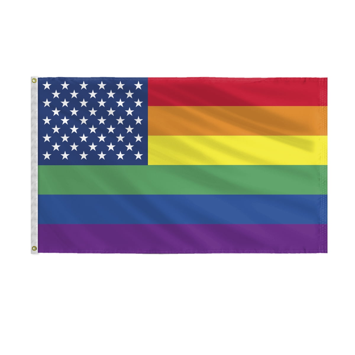 AGAS New Old Glory Pride Flag 3x5 Ft - Printed 200D Nylon - Brass ...