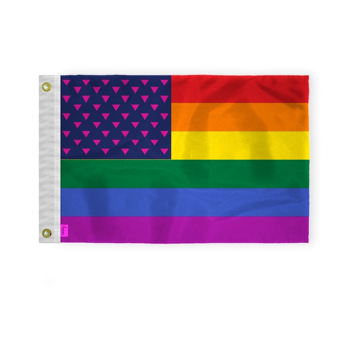 AGAS New Old Glory Triangles Pride Boat Nautical Flag 12x18 Inch ...