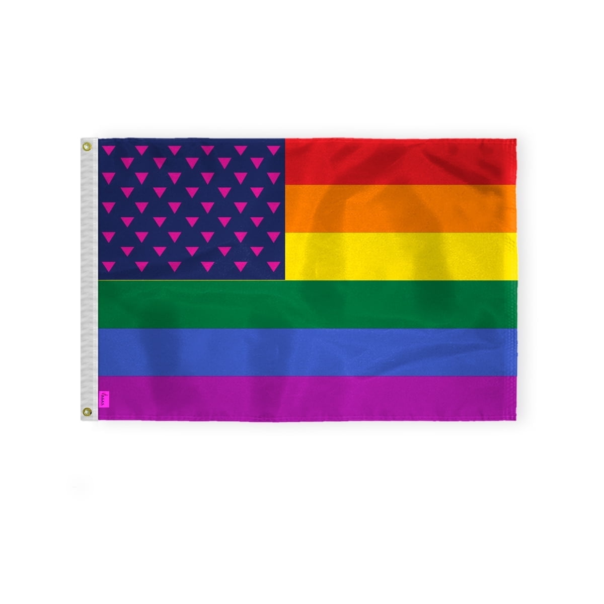 AGAS New Old Glory Triangles Pride Flag 2x3 Ft - Printed 200D Nylon ...