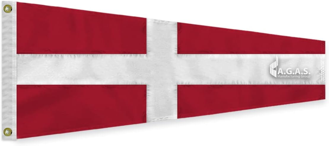 AGAS No 4 Pennant Code of Signals - 8 In x 2 Ft - Printed 200 Nylon ...