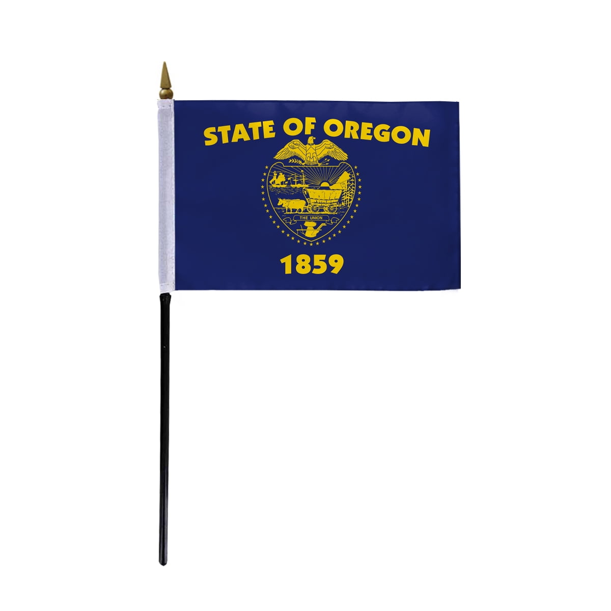 AGAS Oregon Stick Flag 4x6 Inch with 11 inch Plastic Pole - Double ...