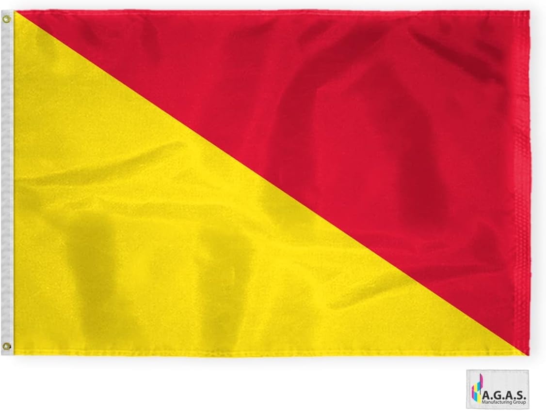 AGAS Oscar Code O Marine Signal Flag - Printed 200D Nylon - Canvas ...