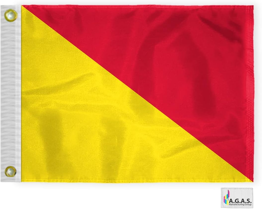 AGAS Oscar Code O Marine Signal Flag - Printed 200D Nylon - Canvas ...