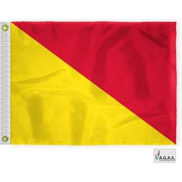 AGAS Whiskey Code W Marine Signal Flag - Printed 200D Nylon - Canvas ...