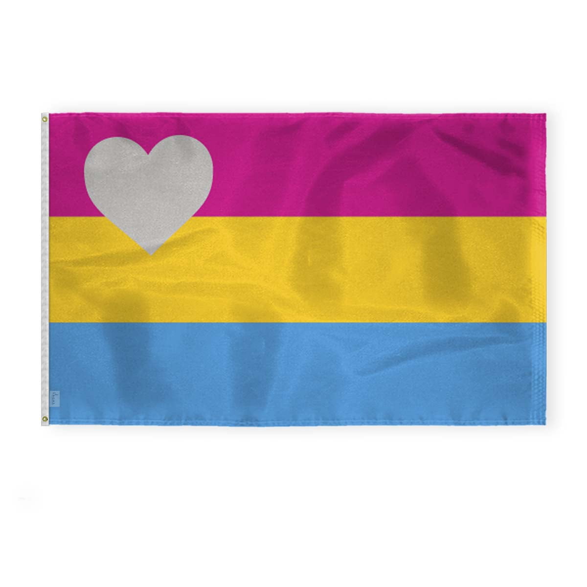 AGAS Panromantic Pride Flag 4x6 Ft - Printed 200D Nylon - Brass ...