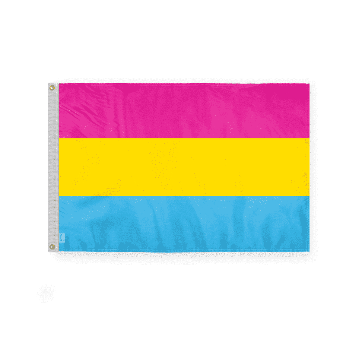 AGAS Pansexual Pan Pride Flag 3x5 Ft - Double Sided Polyester - Plated ...