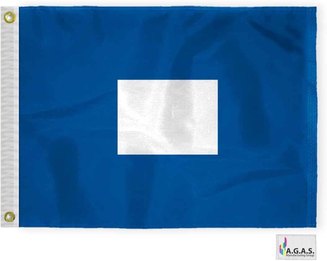 AGAS Papa Code P Marine Signal Flag - Printed 200D Nylon - Canvas ...