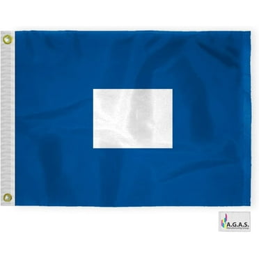 AGAS Whiskey Code W Marine Signal Flag - Printed 200D Nylon - Canvas ...
