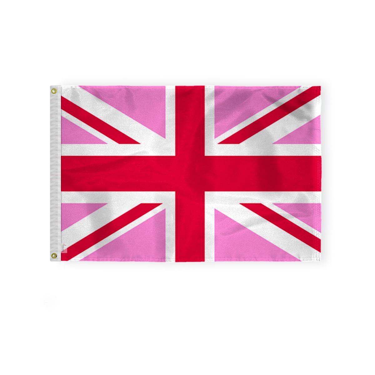 AGAS Pink Union Jack Flag 2x3 Ft - Printed 200D Nylon - Brass Grommets ...