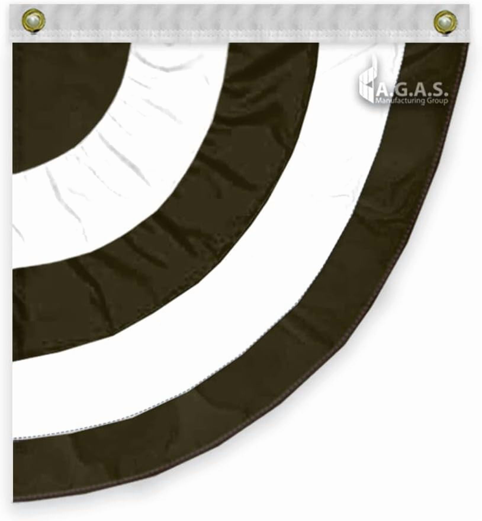 AGAS Pow Mia Flag Bunting Pleated Fan - Half Size 3x3 Ft Right Side ...