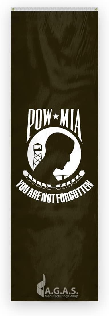 AGAS Pow Mia Flag Pulldowns 20 inch x 8 ft - Printed Single Sided on ...