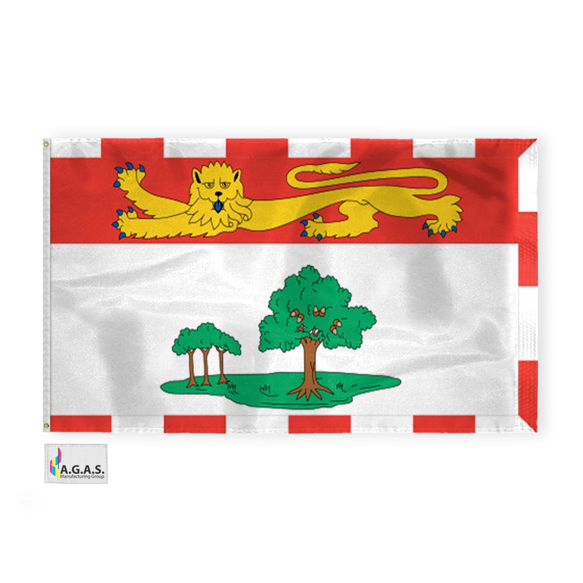 AGAS Prince Edward Island Canada Flag 6 x 12 ft 200D Nylon 6 Needle ...