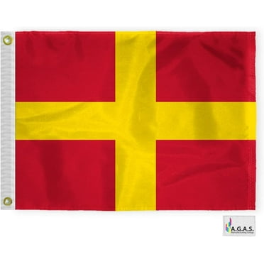 AGAS Whiskey Code W Marine Signal Flag - Printed 200D Nylon - Canvas ...