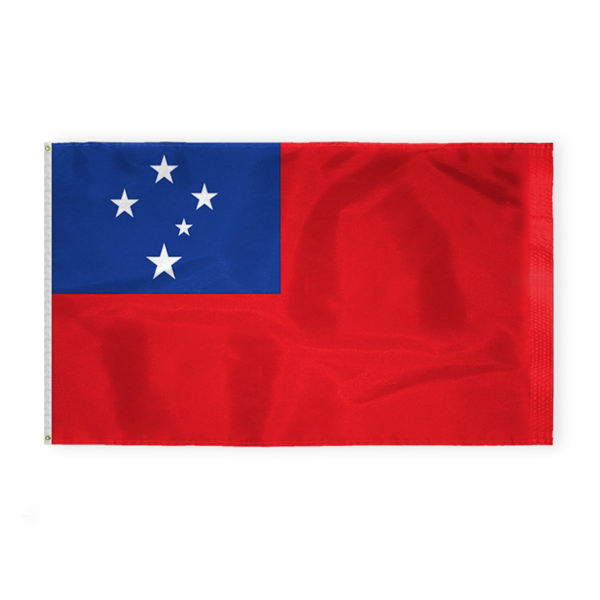AGAS Samoa Flag 6x10 ft 200D Nylon Fabric Double Stitched Canvas Header ...