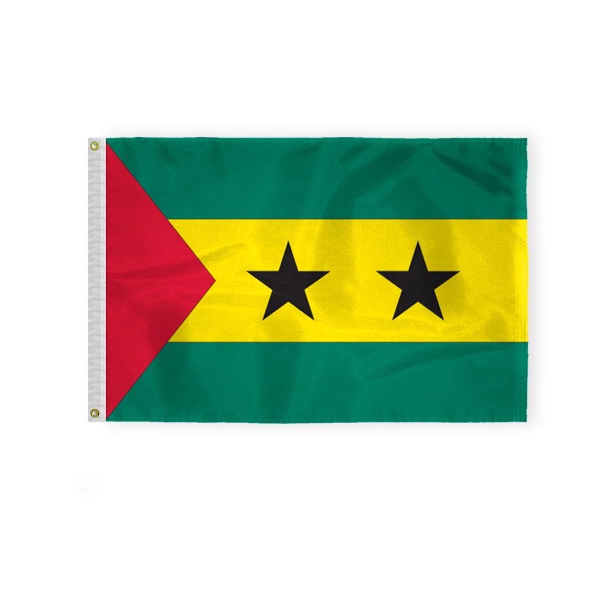 AGAS Sao Tome & Principe Flag 2x3 ft Nylon Fabric Double Stitched ...