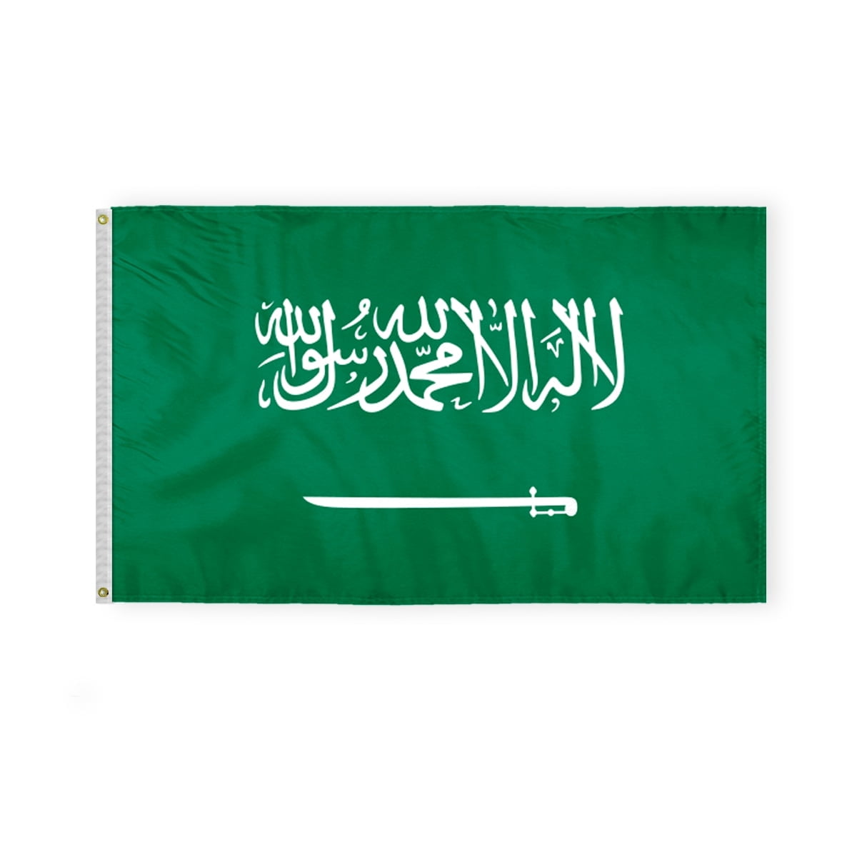AGAS Saudi Arabia Flag 3x5 ft Polyester Fabric Double Stitched ...