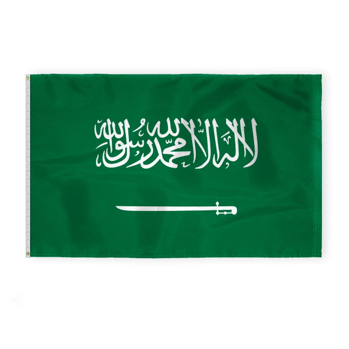 AGAS Saudi Arabia Flag 5x8 ft 200D Nylon Fabric Double Stitched Canvas ...
