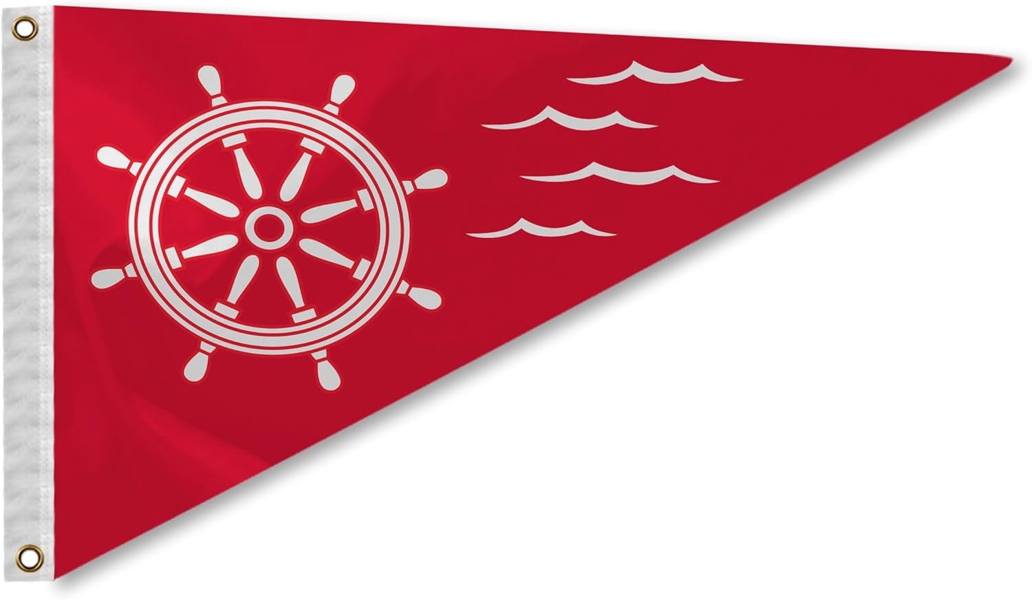 AGAS Ships Wheel Bow Pennant - 10 x 15 inch - Printed 200D Nylon ...