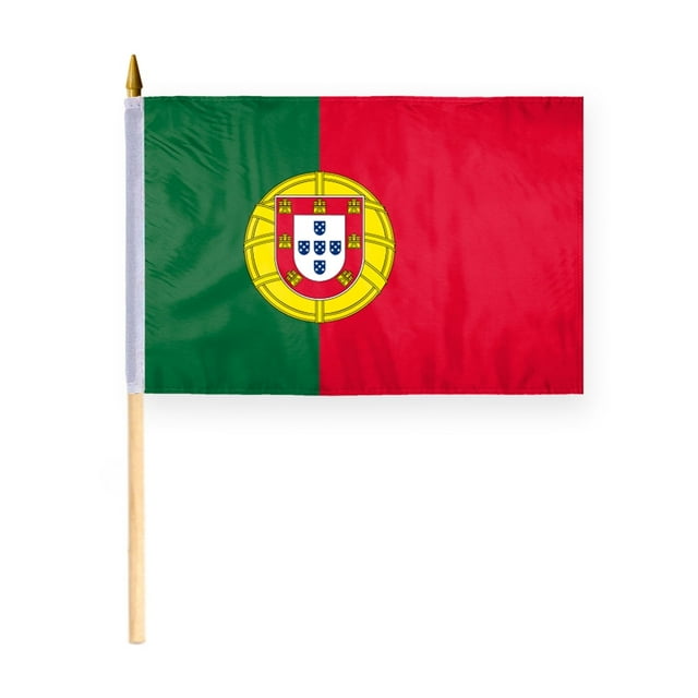 AGAS Small 12" x 18" 12x18 inch Portugal Hand Flag Polyester material ...