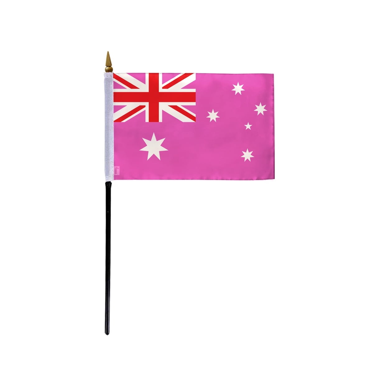 AGAS Small Australia Pink Pride Flag 4x6 inch Flag on a 11 inch Plastic ...