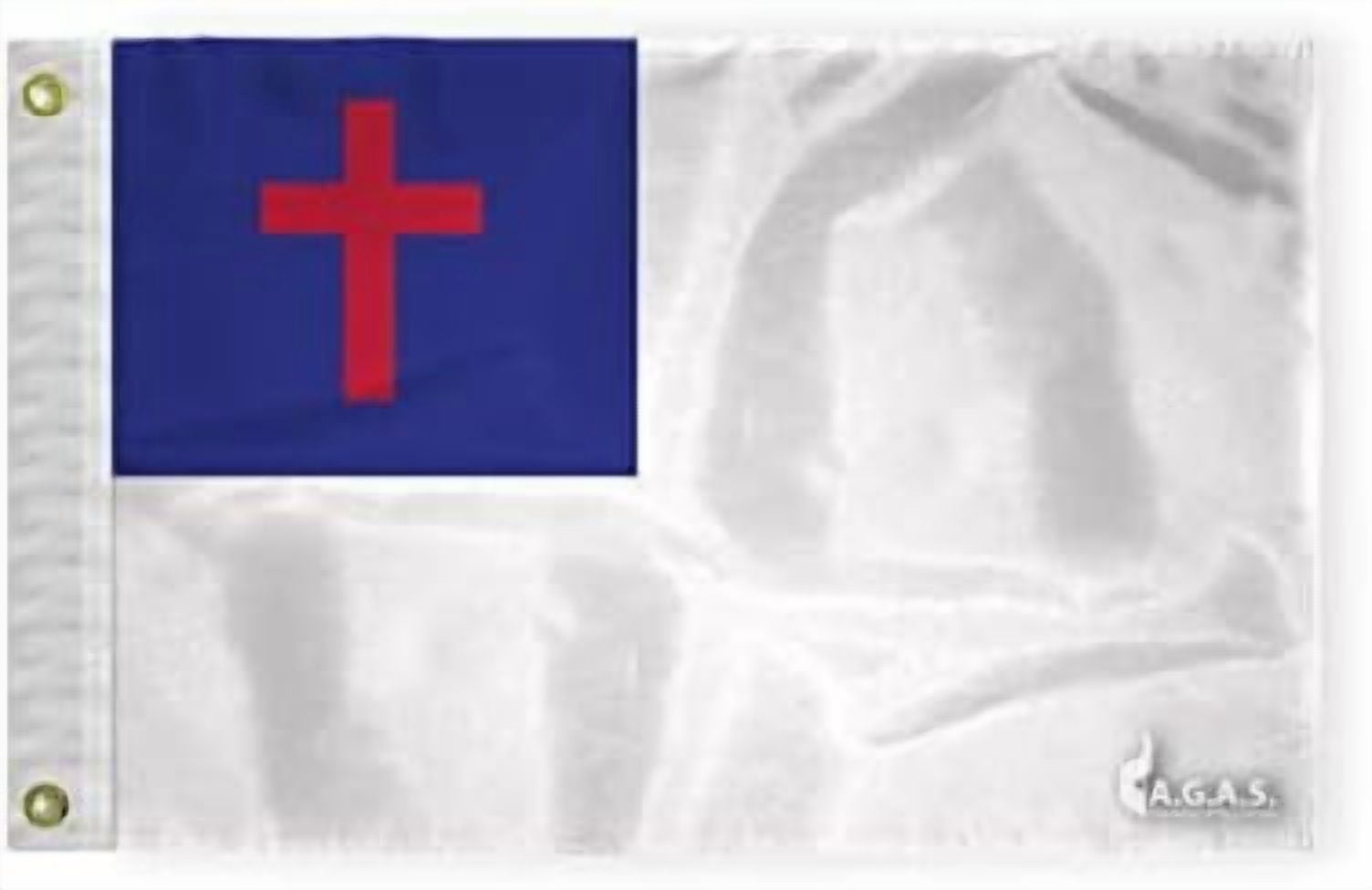AGAS Small Christian Jesus Cross Religious Boat Flags 12x18 Inch ...