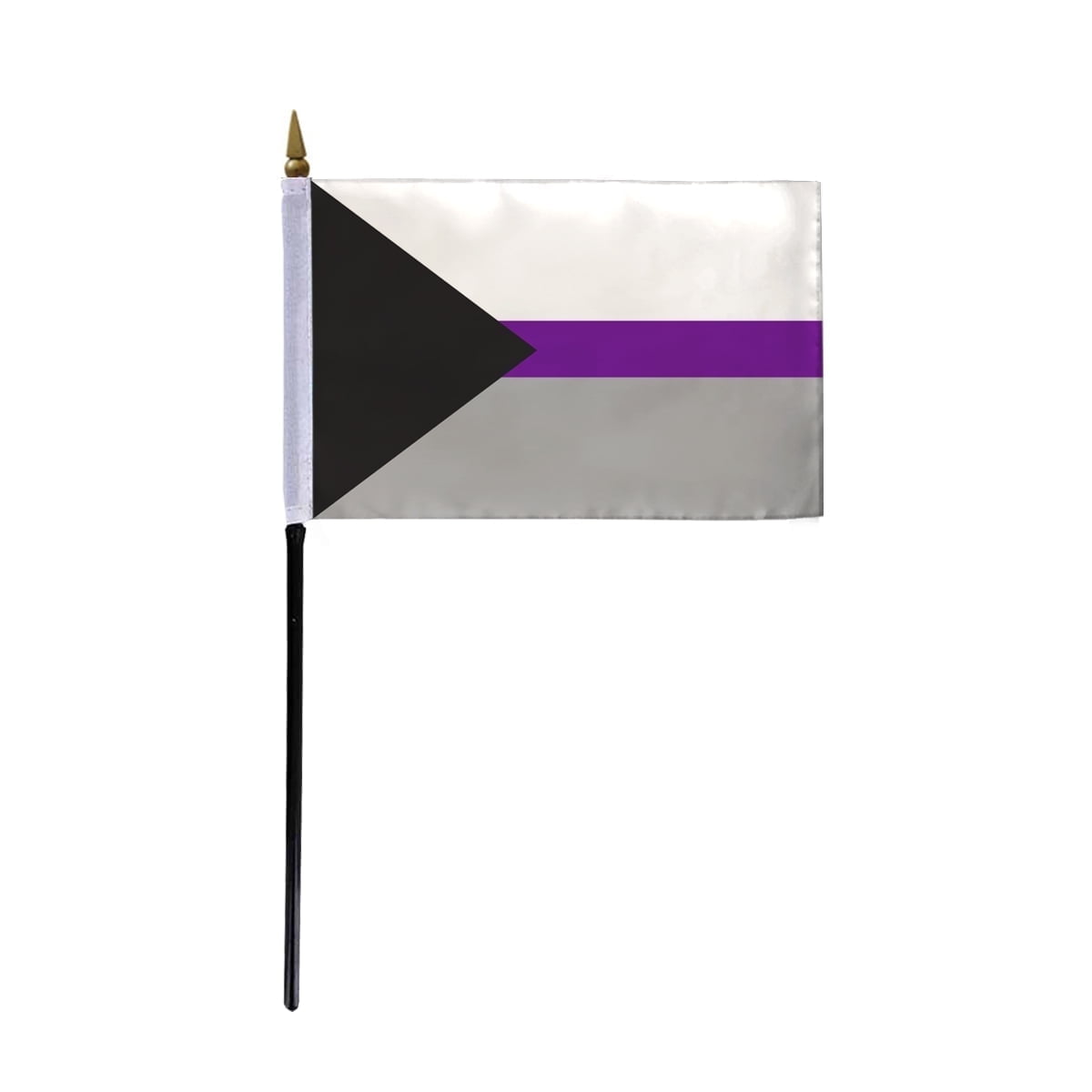 AGAS Small Demisexual Pride Flag 4x6 inch Flag on a 11 inch Plastic ...