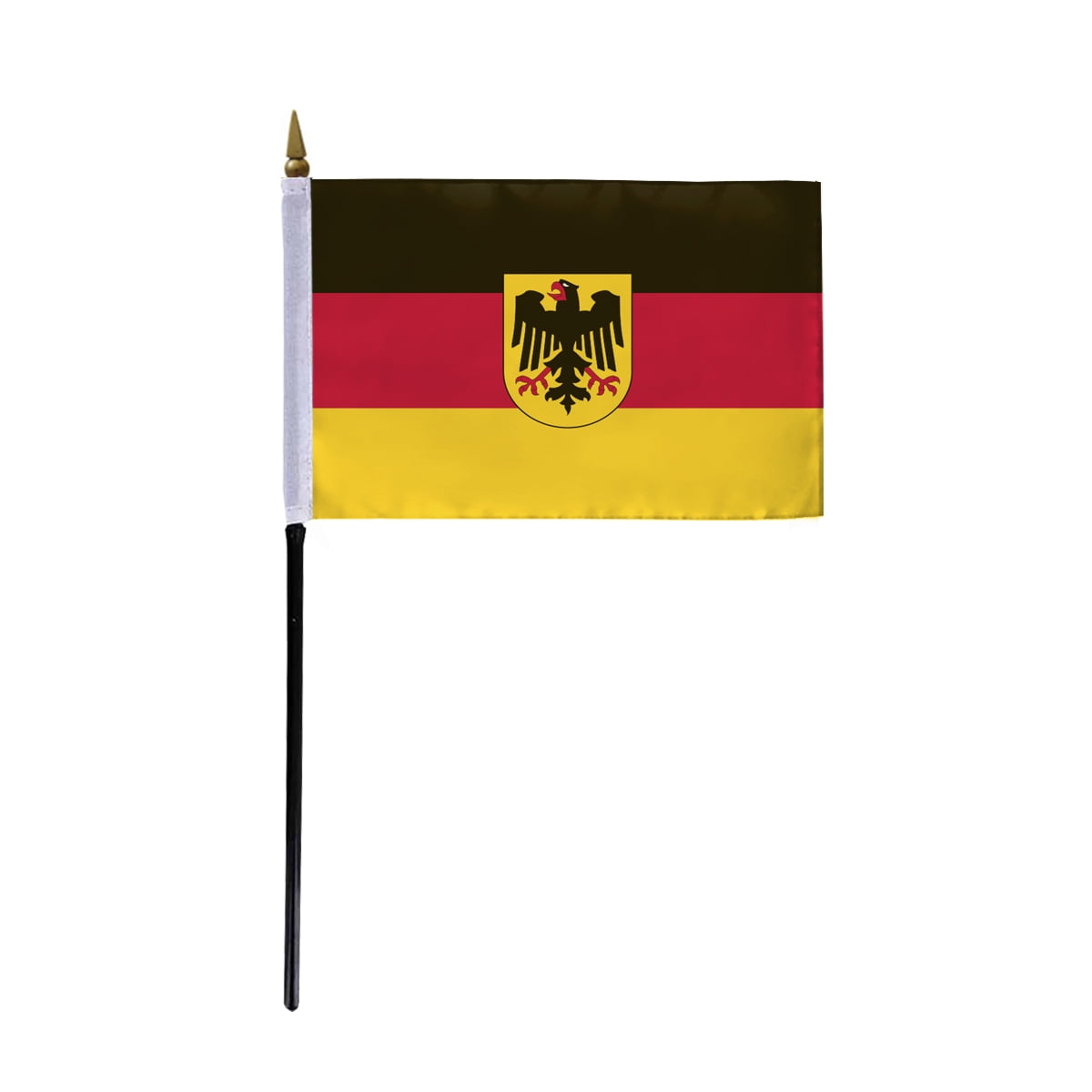 AGAS Small German State Ensign 4x6 inch Flag mounted onto 11 inch ...