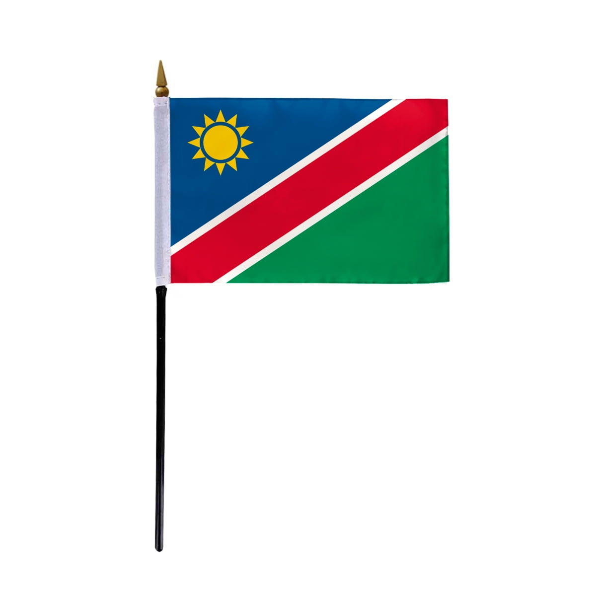 AGAS Small Namibia Flag 4x6 inch - 11 inch Plastic Pole Polyester ...
