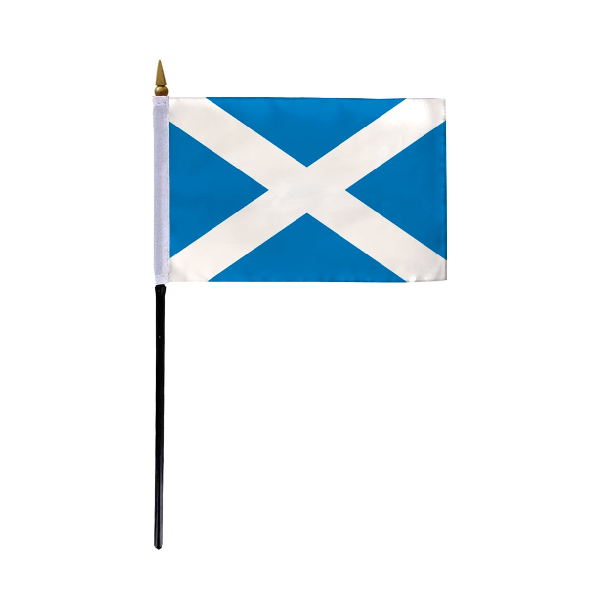 AGAS Small Scotland Flag 4x6 inch - 11 inch Plastic Pole Polyester ...
