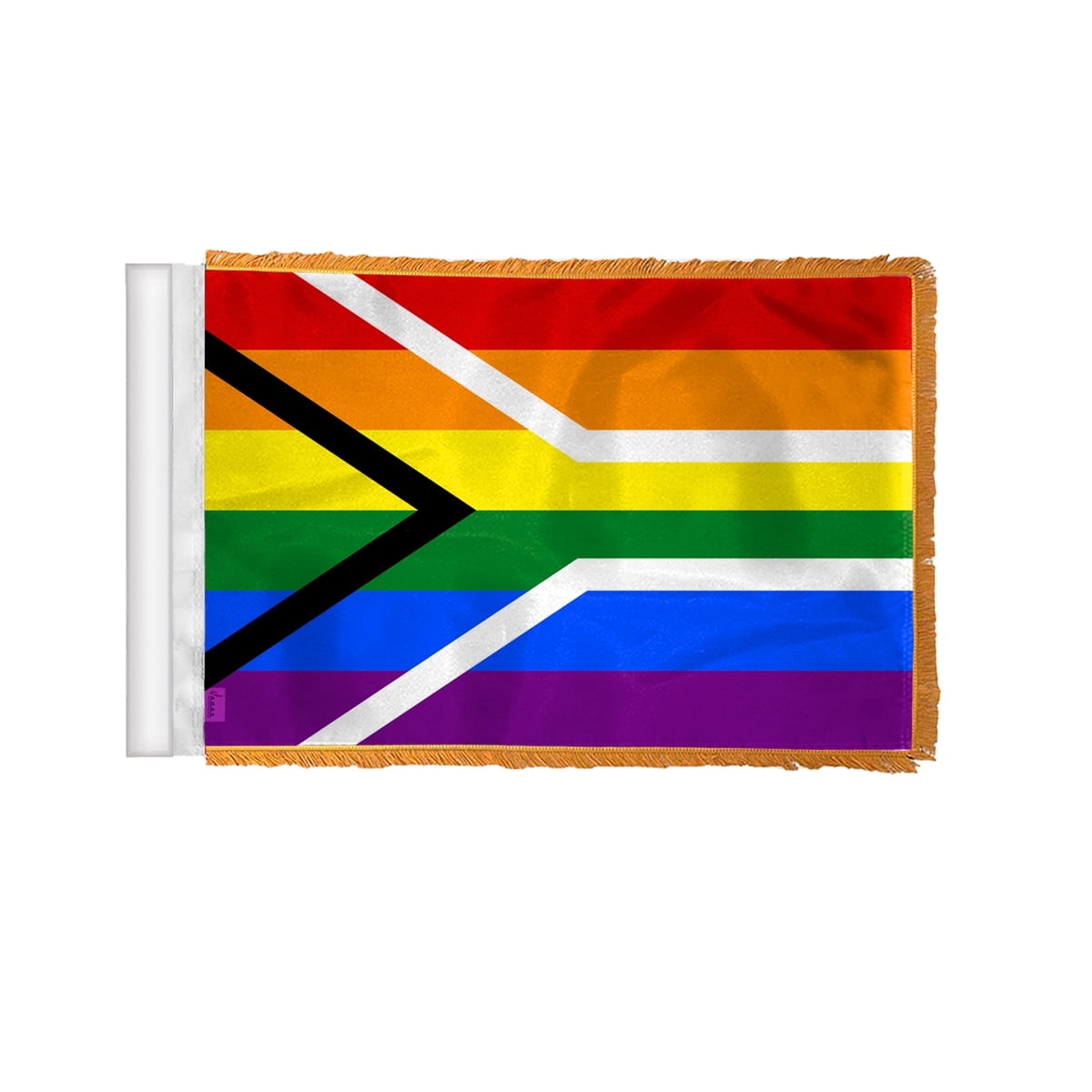 AGAS South Africa Rainbow Gay Pride POC Car Antenna Flag: 4x6 inch ...