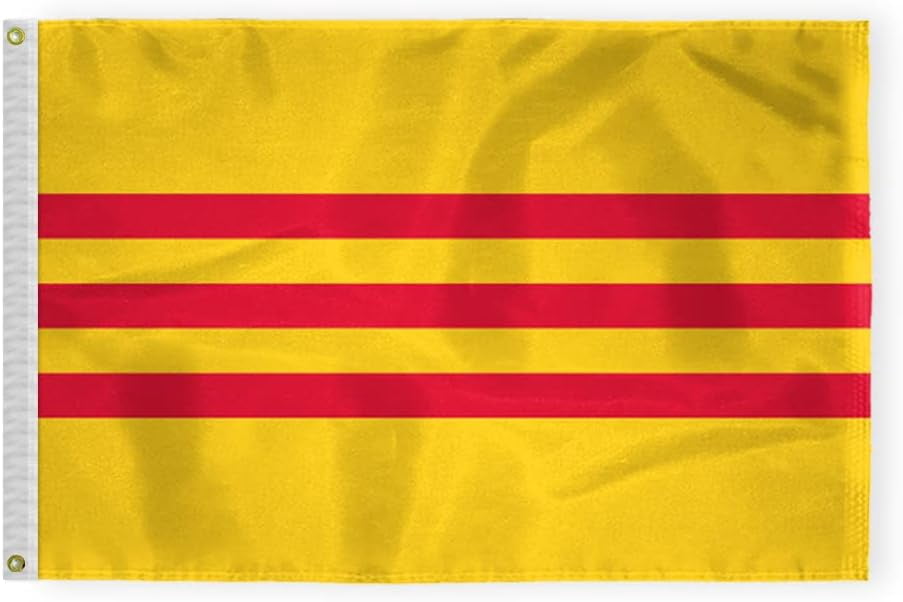 AGAS South Vietnam Flag 2x3 ft Outdoor 200D Nylon Double Stitched Hem ...