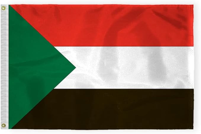 AGAS Sudan Flag 2x3 ft Outdoor 200D Nylon Double Stitched Hem Never ...
