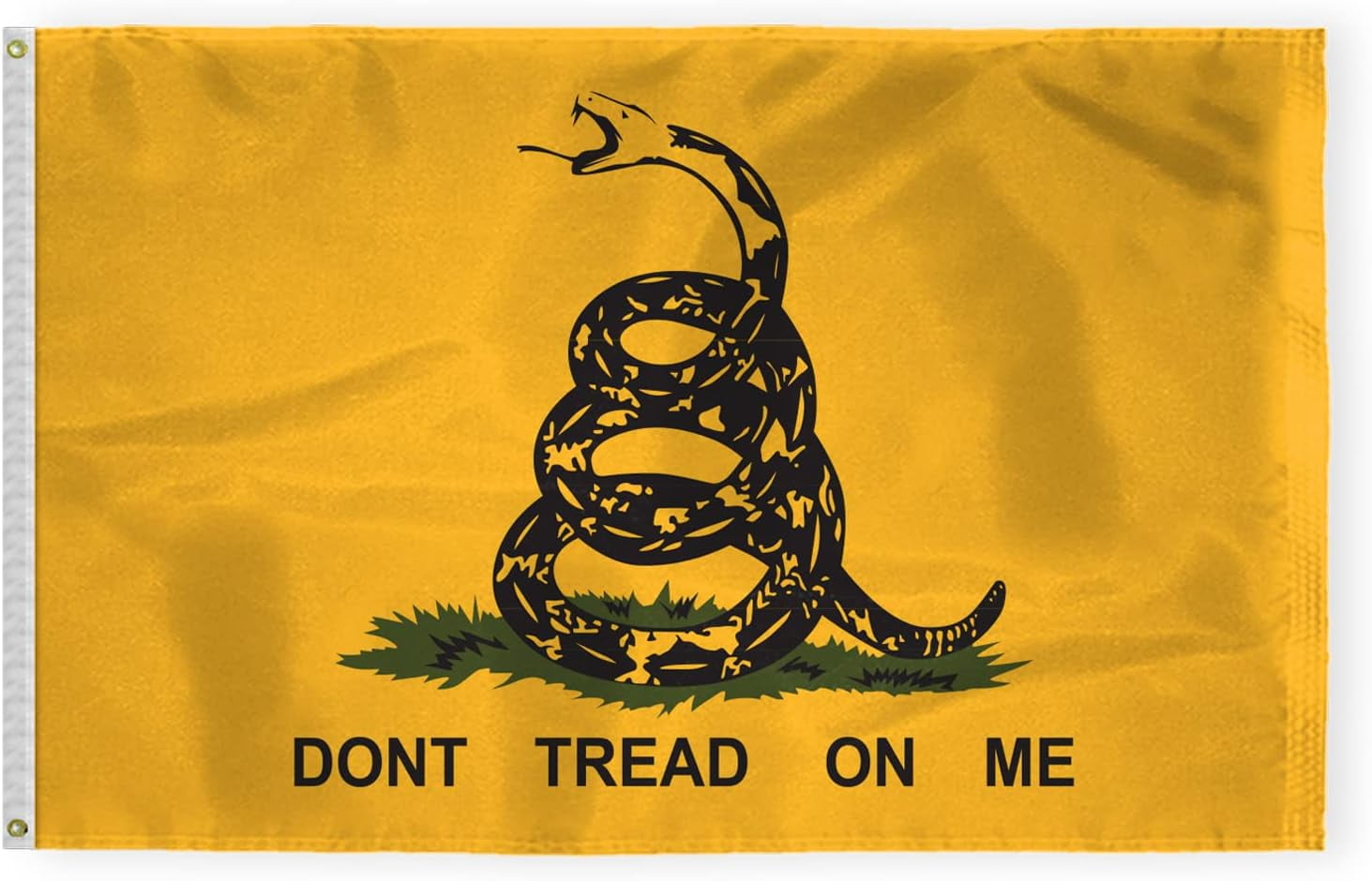 AGAS Don't Tread on Me Gadsden Flag 3x5 ft Double Stitched Hem 100% ...
