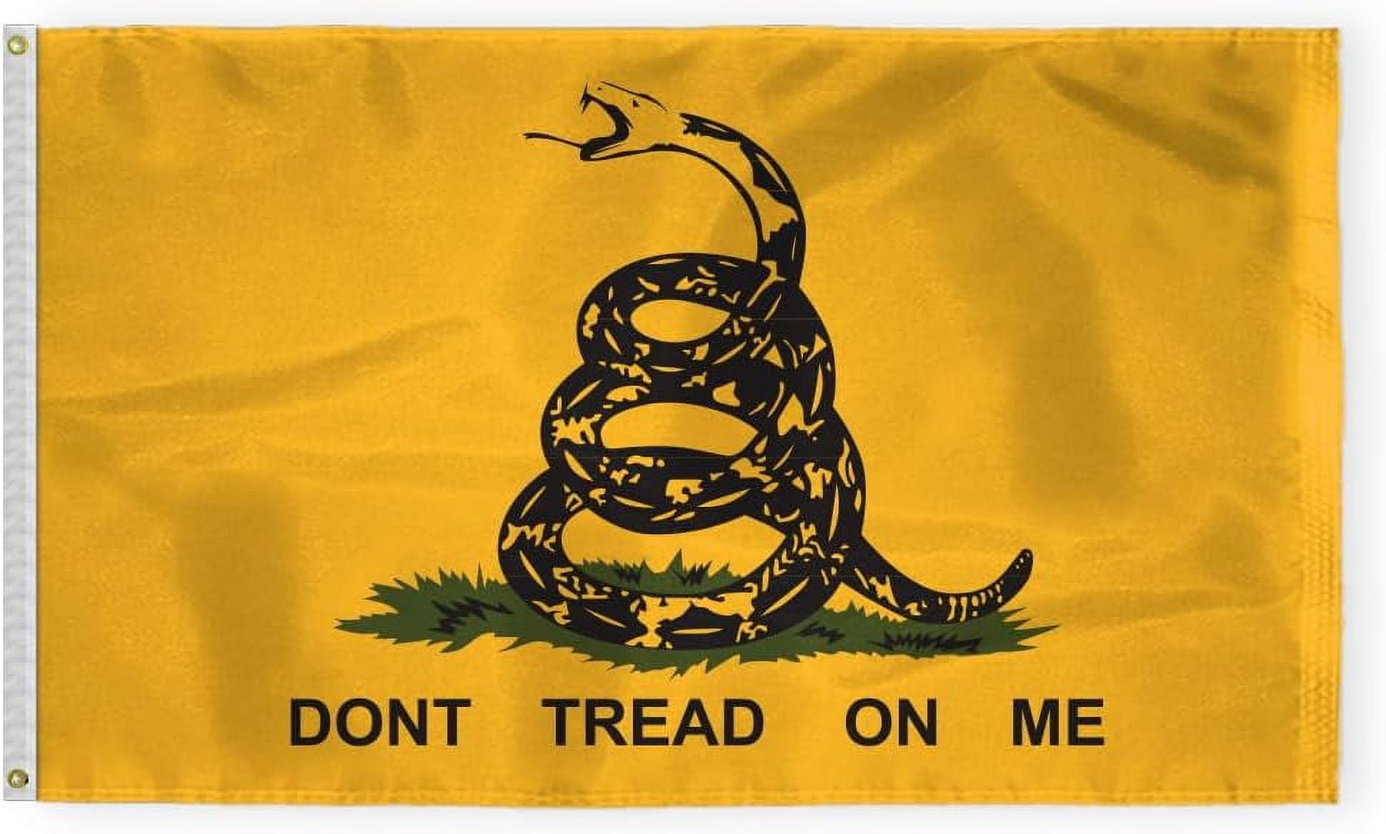 AGAS Don't Tread on Me Gadsden Flag 3x5 ft Nylon Double Stitched Hem ...