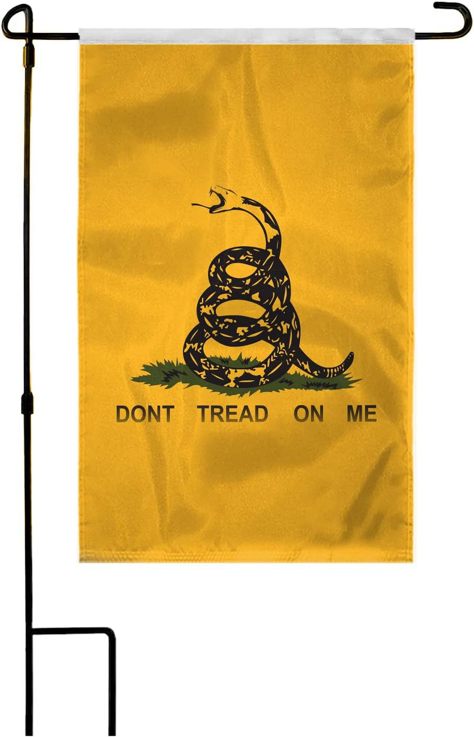 AGAS Don't Tread on Me Gadsden Garden Flag 12 inch x 18 inch Double ...