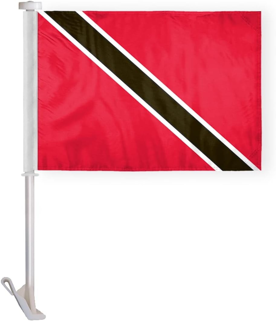 AGAS Trinidad and Tobago Car Flag Premium 10.5x15 inch Printed Double ...
