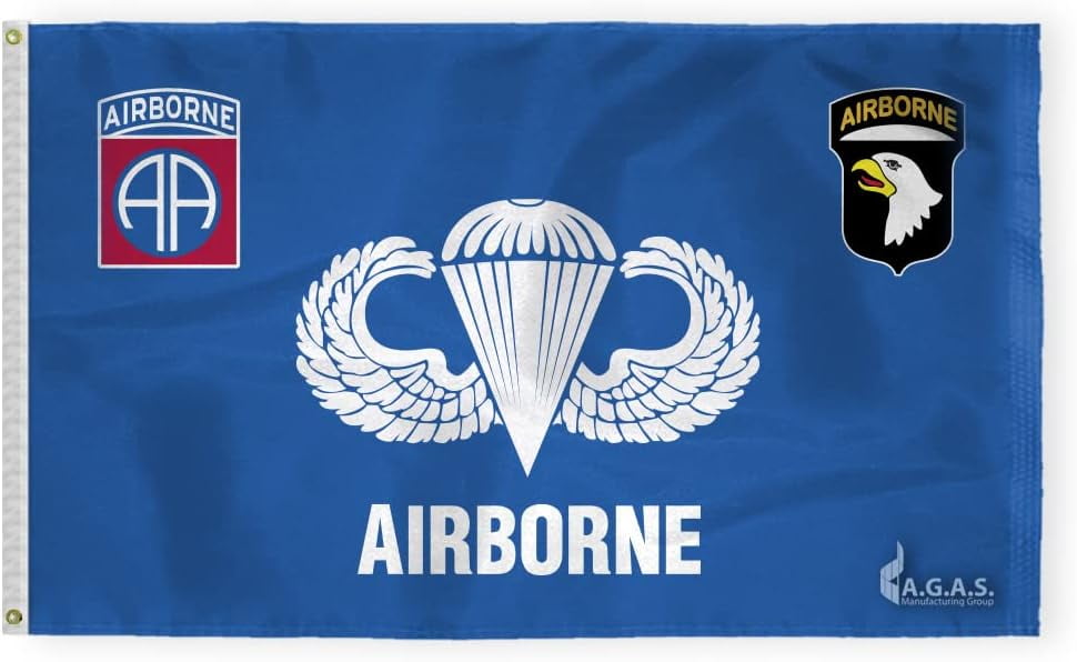 AGAS US Army 82nd 101st Airborne Flag - 3x5 Ft- Special Military Flags - Printed 200D Nylon ...