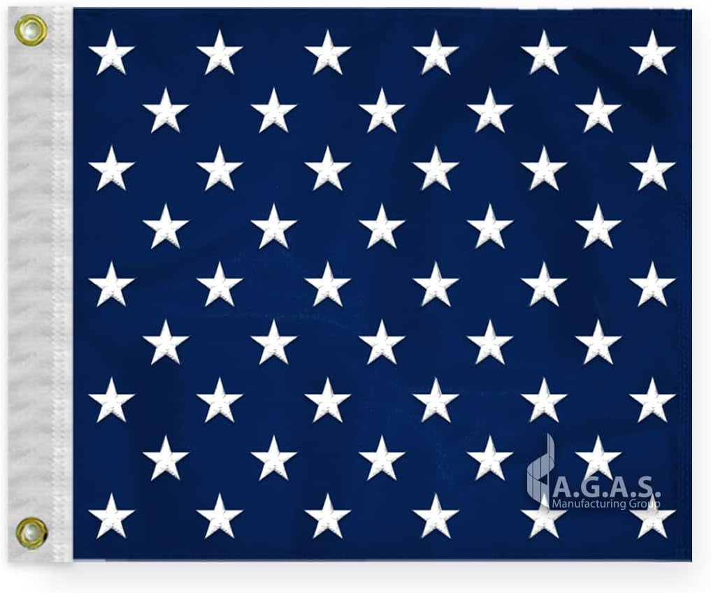 AGAS US Navy Union Jack Flag 13 x 15 Inch - Printed 200D Nylon ...