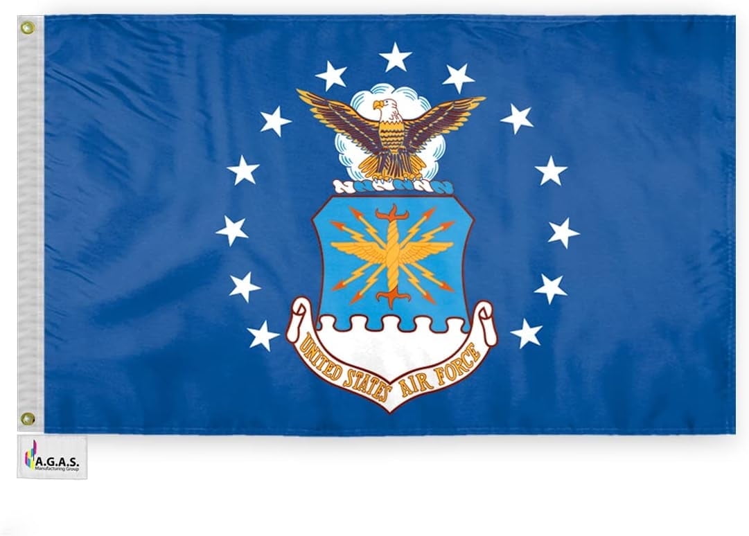 AGAS United States Air Force Flag 2x3 Ft - Printed Durable Polyester US ...