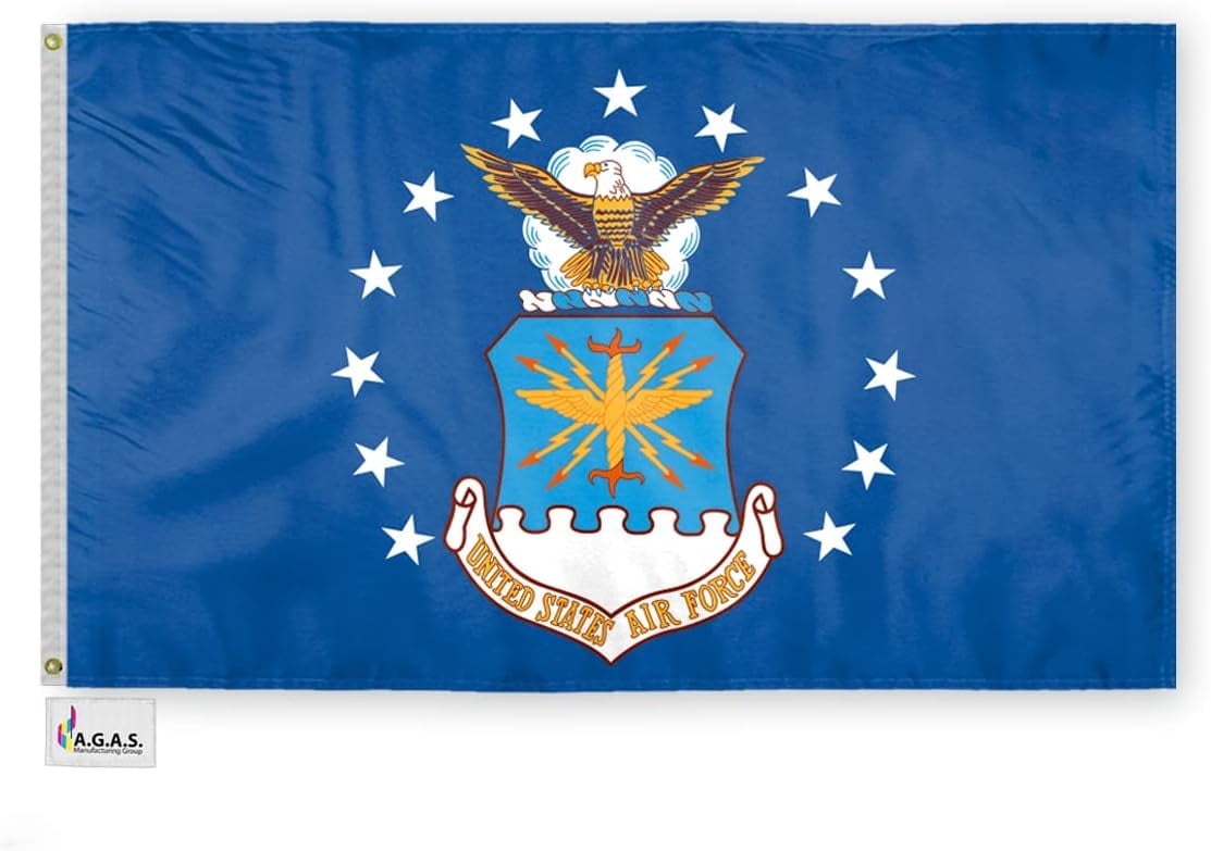 AGAS United States Air Force Flag 3x5 Ft - Printed Durable Polyester US ...