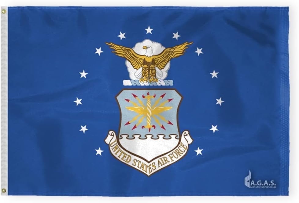 AGAS United States Air Force Flag 4.4x5.6 Ft - Printed 200D Nylon ...