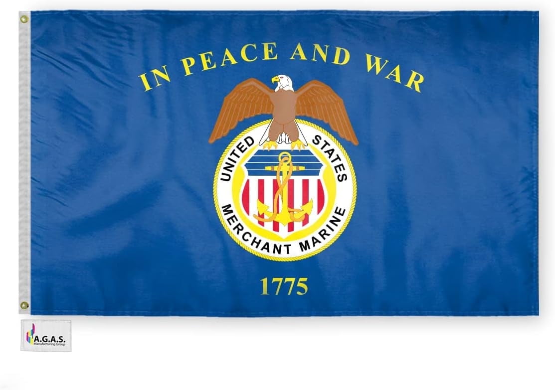 AGAS United States Merchant Marines Flag 3x5 Ft - Printed Durable ...