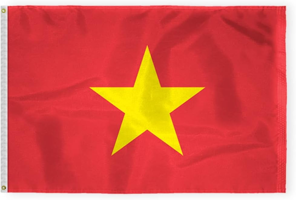 AGAS Vietnam Flag 4x6 ft 200D Nylon 4 Needle Lock Stitched Fly Hem ...