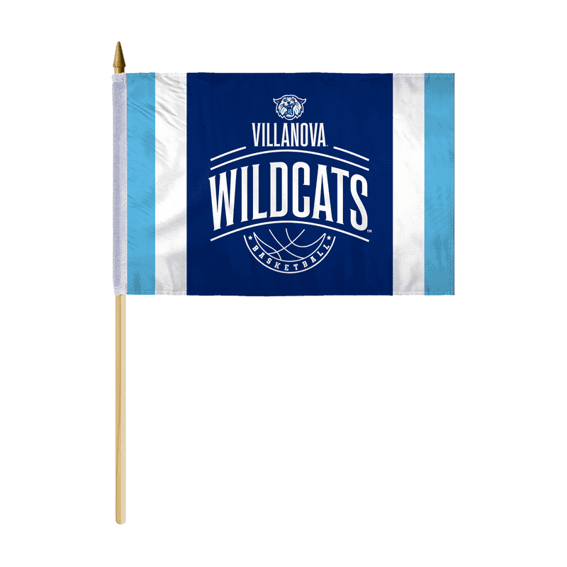 AGAS Villanova Wildcats flags on sticks 12" x 18" - Polyester - 24 ...