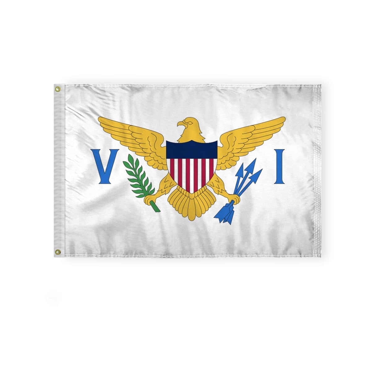 AGAS Virgin Islands State Flag 2x3 Ft - Double Sided Reverse Print On ...