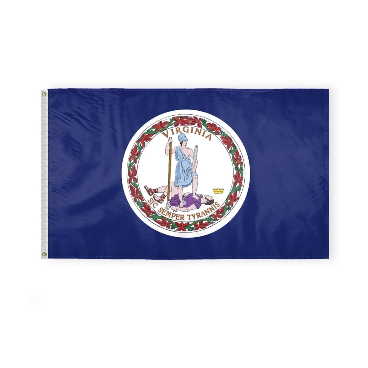 AGAS Virginia State Flag 3x5 Ft - Single Sided Polyester - Iron ...